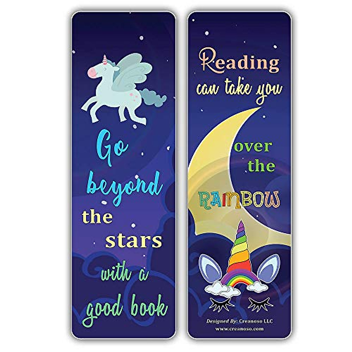 Creanoso Cool and Amazing Unicorn Bookmarks (30-Pack) – Stocking Stuffers Gift for Girls – Party Favors Supplies – School Classroom Giveaways – Book Reading Rewards Incentive – Girl’s Party Supply