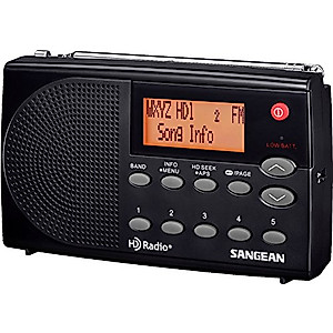 Sangean HDR-14 HD Radio/FM Stereo/AM Portable Radio, standart , Black