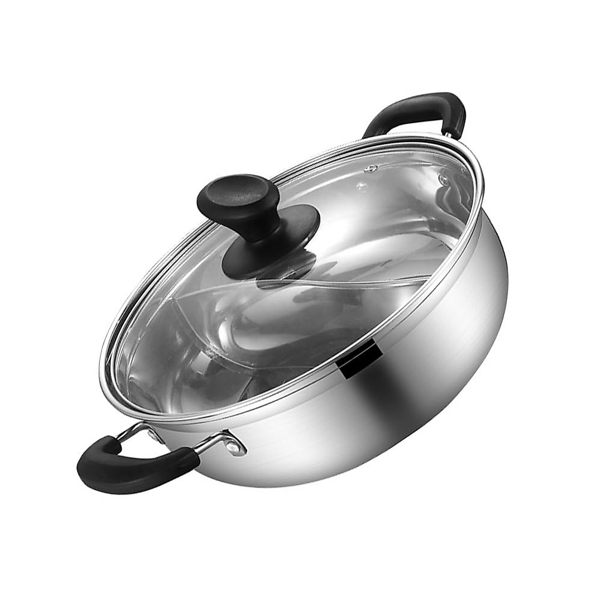 Hot Pot Household Induction Gas Cooking Pot Lid Kitchenware Shabu Shabu Stews Dishwasher Safe