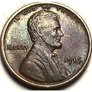 1916 P Lincoln Wheat Cent Penny Seller Extremely Fine