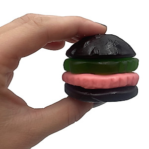 SpongeBob SquarePants Naughty List Coal Krabby Patties for Christmas, Nostalgic Gummy Candies Individually Wrapped for Holiday Stocking Stuffers, Pack of 3