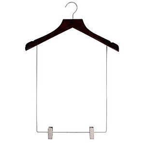 NAHANCO 24217 Concave Display Hanger, Low Gloss Black, 17" (Pack of 12)