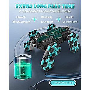 ATHLERIA 8Wd Gesture Sensing Rc Car Toys for Boy Age 8-13,2.4Ghz Remote Control Car,Racing Drift Double-Sided Stunt Car,Christmas Birthday Coolest Gift Ideas for Boys Girls Kids 8 9 10 11 12+ Year