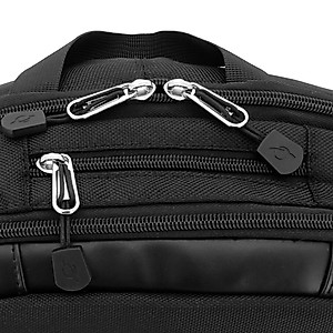 JetPack Slim Backpack for DVS, Mobile, or Club DJ Gig Set, Bag Carry Laptop, Stand, Tablet, Headphone, Vinyl Records, USB Mobile Devices, Needle Case, Cables, Microphone & More. TSA Compliant (Black)