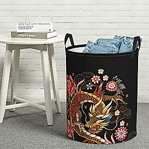Dragon Laundry Hamper Cool Laundry Baskets Large Clothes Hampers Toy Organizer Hamper Bag Storage Bin Dirty Clothes