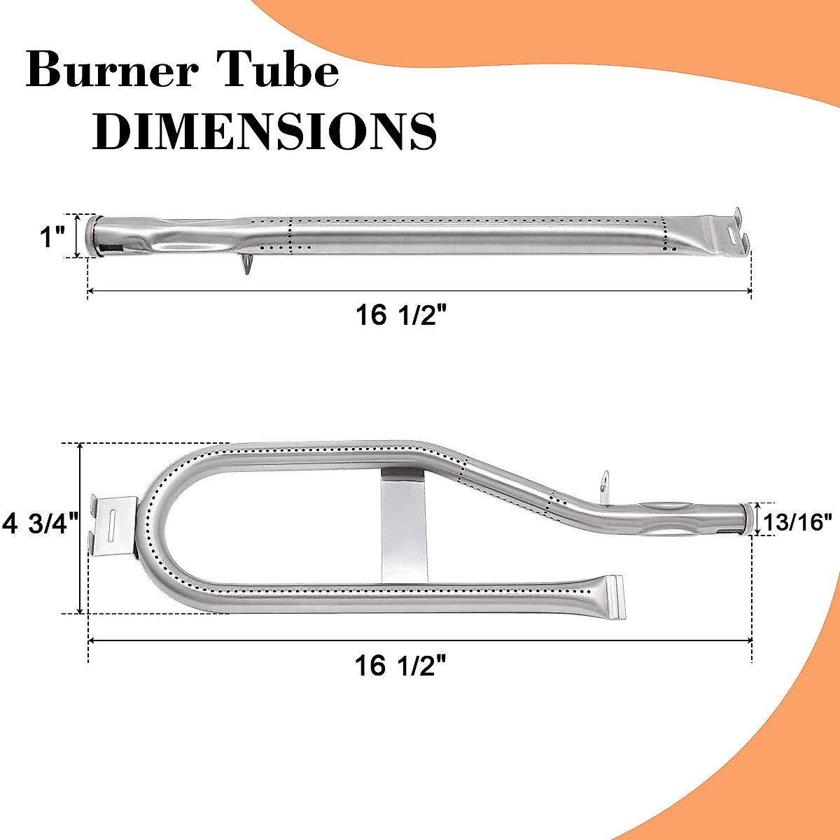 Adviace Grill Replacement Parts for Dyna-Glo DGH474CRP DGH483CRP DGH485CRP DGH474CRP-D DGH450CRP, Dyna Glo 5 Burner Grill Replacement Parts