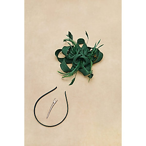 BABEYOND Fascinator Hats for Women - Tea Party Hats Fascinators Kentucky Headband Derby Hat Wedding Feathers Ribbon Headwear