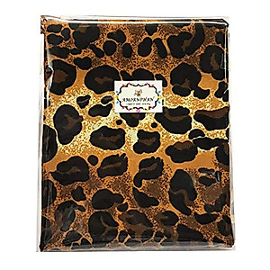 AMORNPHAN Set of 4 Tiger Leopard Animal Pattern Printed Cotton Quilting Fabric Bundle for Patchwork Needlework DIY Handmade Sewing Crafting Scrapbooking Precut 18 x 22 Inches (Set of 4 Pieces)