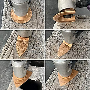 5pcs Mixed Universal Carbide oscillating Tool Blades Set for Tile Grout Mortar Concrete Masonry