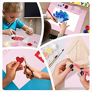 Aubeco Silicone Craft Mat with Built in Cleaning Cup and Paint Holder, Art Silicone Mat Large, 19.9"x16.9" Clay Mat, Nonslip Room Silicone mat for Painting, Table, Resin and Play, Pink