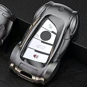2023 UPGRADE (BLACK) ZINC ALLOY AIRCRAFT GRADE CASE remote key fob shell smart key and KEY CHAIN for BMW (2014-2023) 1 2 5 7 Series X1 X2 X3 X4 X5 X6 M5 M6 – (NBGIDGNG1, 2AOKM-BW3, etc – BM-NV-TR-BL