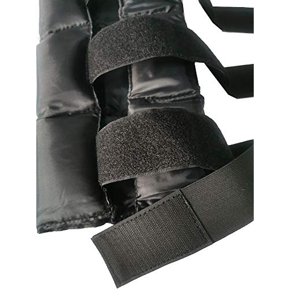 NRTFE Ice Boot for Horses, Horse Ice Pack Leg Wraps Compression Pad (Black)
