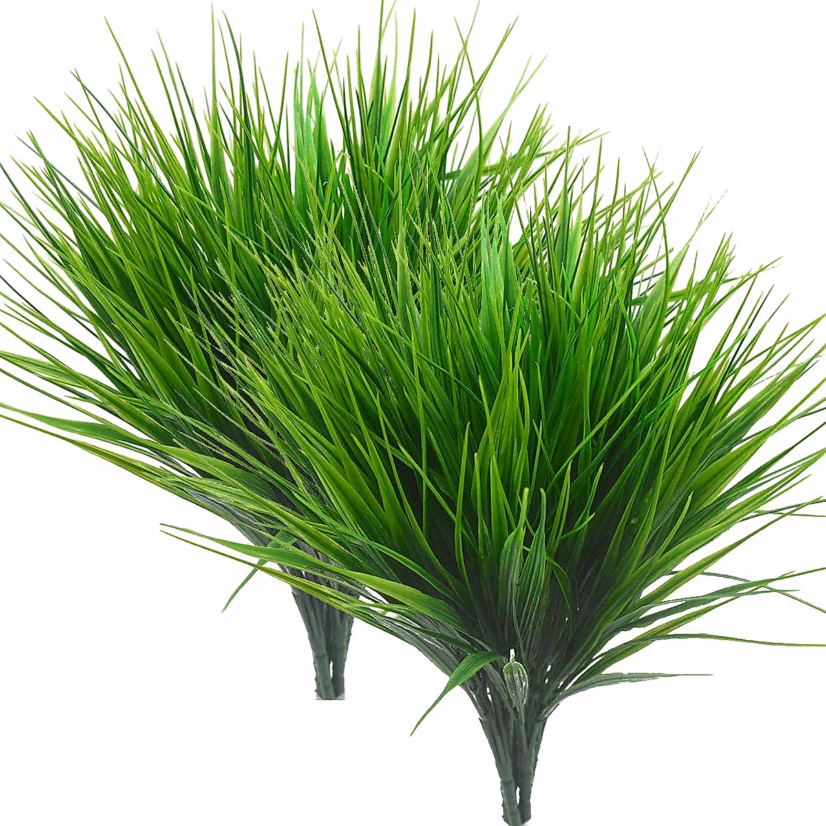 Bird Fiy Artificial Greenery Plastic Wheat Grass Fake Leaves Shrubs Greenery Bushes Indoor Outside Home Garden Office Verandah Wedding Decor / 4Pcs