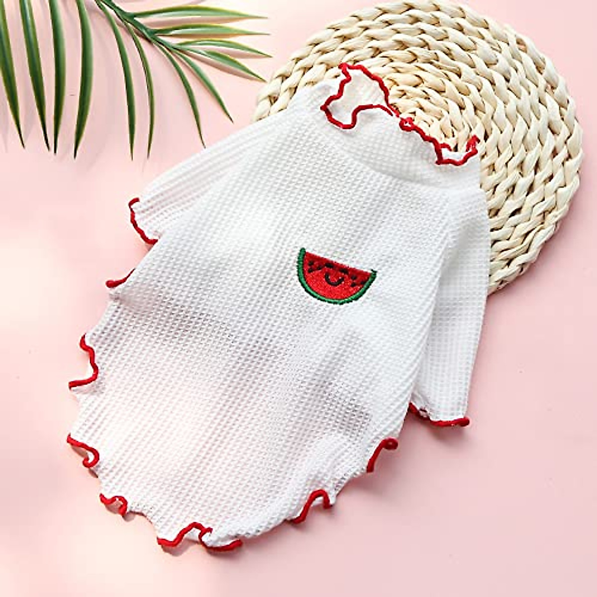 2 Pieces Dog Clothes Pineapple Printed for Dog Shirts Holiday Festival Dog Dresses Puppy Party Costumes Doggie Shirts Cat Outfits Dog Sweatshirt for Small Dogs Cats Boy Girl Puppy Clothes