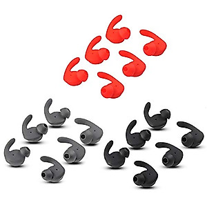 Sara-u 6Pcs Earbuds Cover in-Ear Tips Soft Silicone Skin Earpiece Ear Hook Buds Replacement Compatible for Hua-wei XSport/Honor AM61 Sports Bluetooth Headset