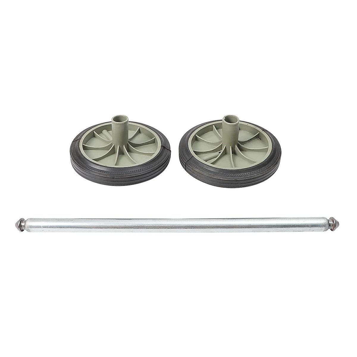 DOITOOL Garbage Can Replacement Wheels - Trash Can Wheels and Axle - Trash Garbage Bin Wheels Replacement for Garbage Can Outdoor,Garden Street Patio Trash Can (Wheel Color Random)