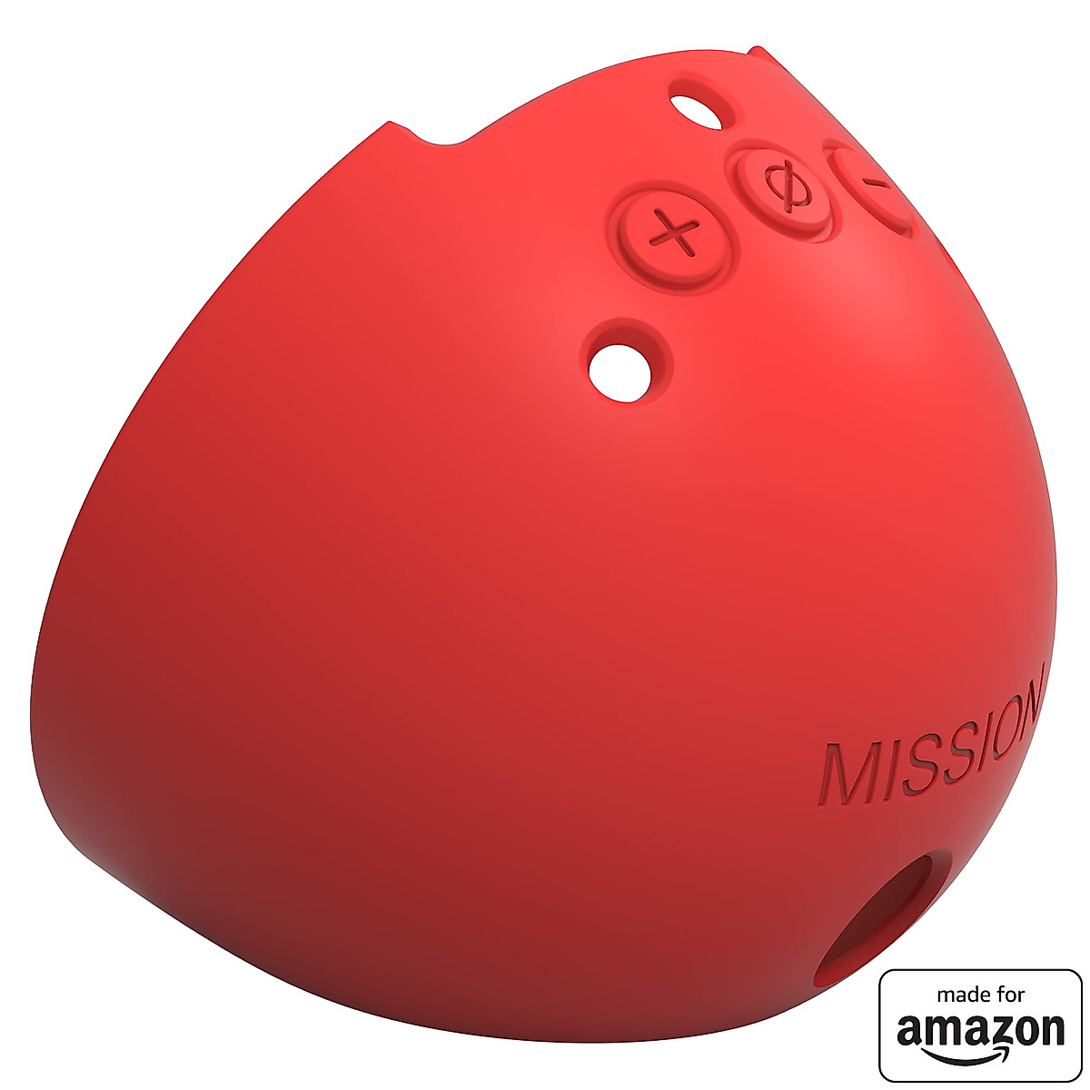 Echo Pop Bundle: Includes Echo Pop | Glacier White & Made For Amazon Sleeve | Red