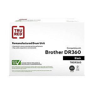 STAPLES Remanufactured Laser Drum Unit Replacement for Brother Dr-360 (Black)