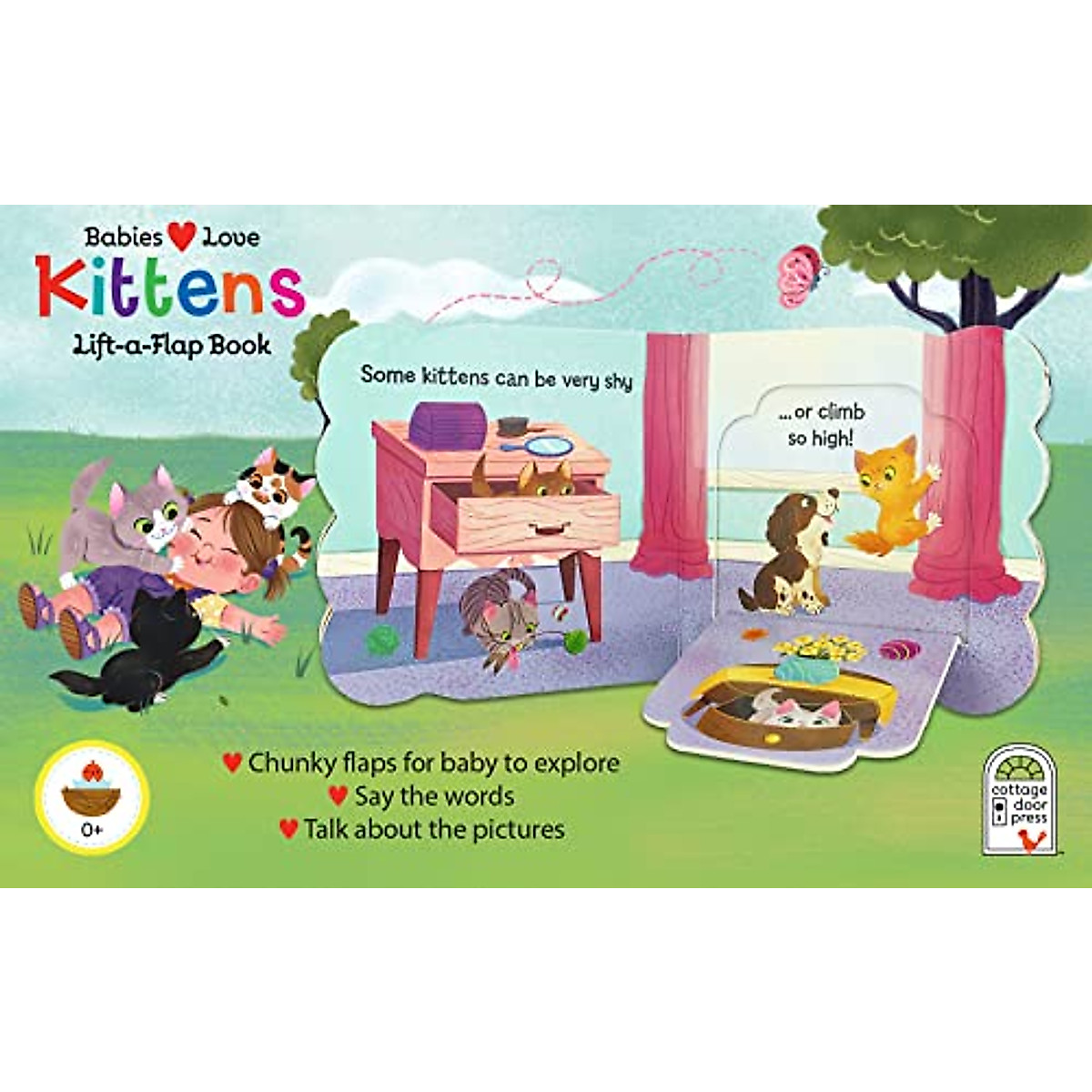 Babies Love Kittens: A Lift-a-Flap Board Book for Babies and Toddlers