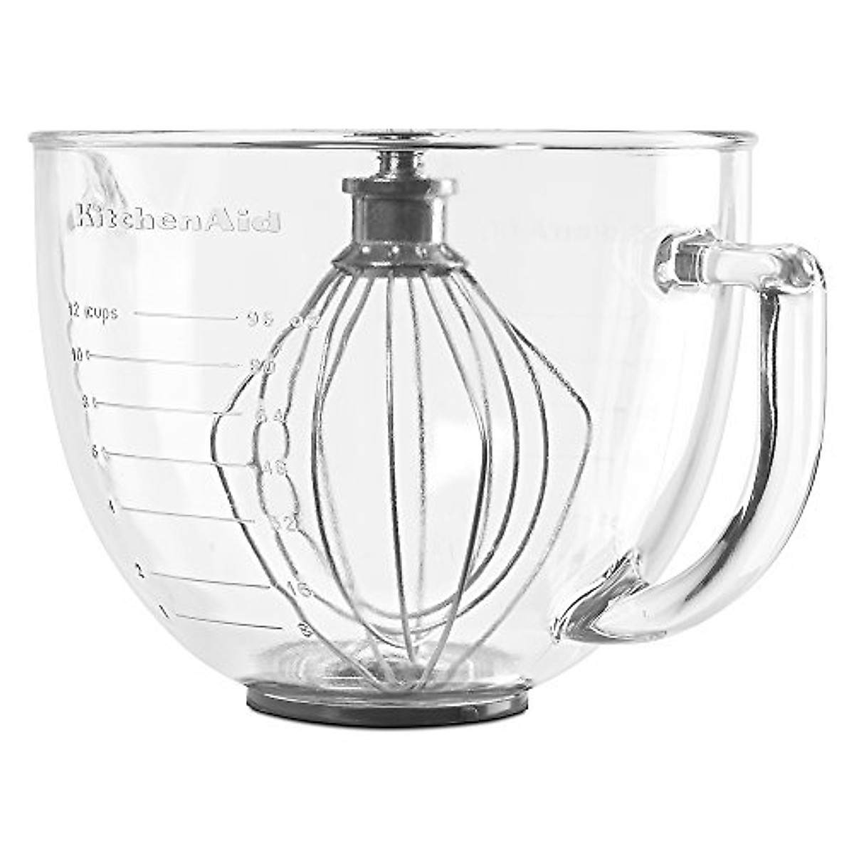 KitchenAid 5-Qt. Tilt-Head Glass Bowl with Measurement Markings & Lid