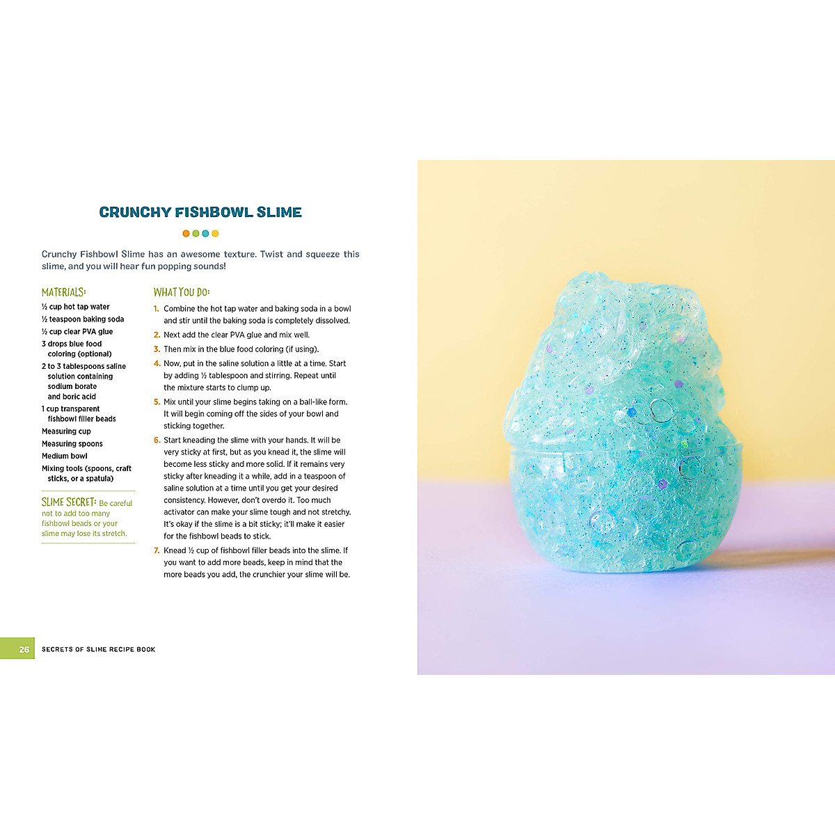 Secrets of Slime Recipe Book: 30 Projects for Stretchable, Squishy, Sensory Fun!