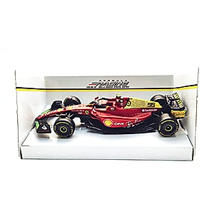 Xiangtat Bburago 1/43 2022 F1-75 75th Anniversary F1-75#55 Carlos Sainz Alloy Luxury Vehicle Diecast Cars Model Toy Collection Gift (F1-75 75th #55)