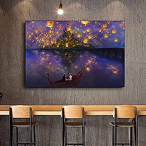 RIP Fairy Tale Castle Canvas Art Poster and Wall Art Picture Print Modern Family Bedroom Decor Posters 08x12inch(20x30cm)