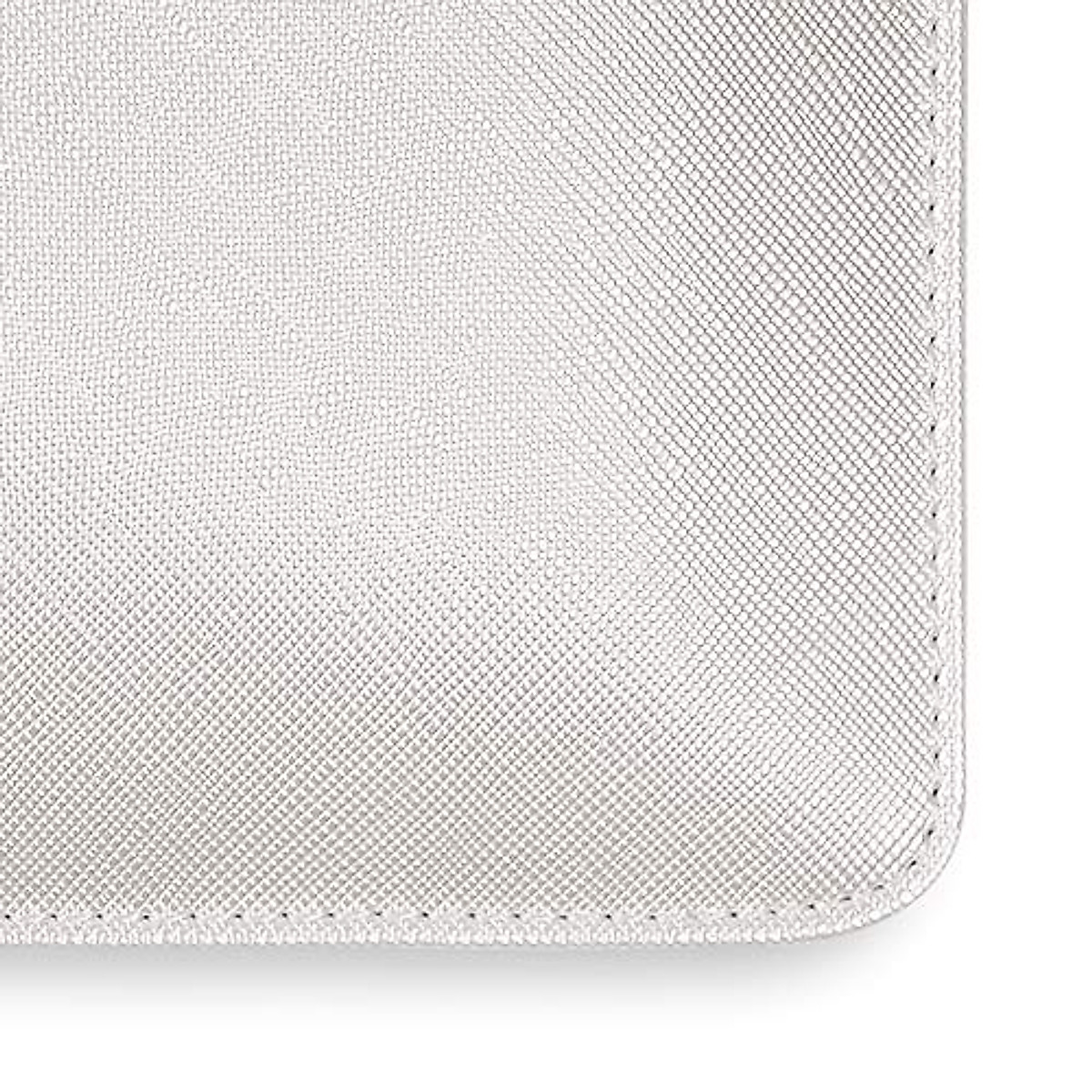 KATIE LOXTON Bridesmaid Women's Vegan Leather Clutch Secret Perfect Pouch Metallic White