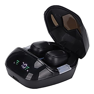 EBTOOLS Wireless Bluetooth Headphones, Bluetooth 5.0 LED Digital Display HiFi Sports Earphones, with Charging Box, Suitable for Exercise, Running, Hiking, Travel