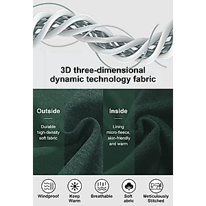 Chrisuno Men's Essentials Basic Soft Fleece Full-Zip Hoodie Lightweight Jersey Full-Zip Novelty Sweatshirt Army Green XL