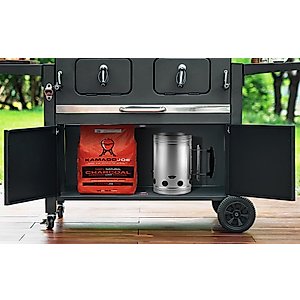 DNKMOR Grill Carts,Storage Cabinet for BBQ,Deck,Patio,Backyard(31.2in. x 18in. x 15in.) XL Portable Table and Storage Cabinet fit for Asin: B0C4YB5JXB