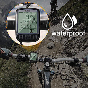 Garneck Exercise Bike Exercise Bike Exercise Bike Exercise Bike Bike Computer Wired Speedometer Bike Odometer Cycling Multi Function (Black) Mini Bike Mini Bike