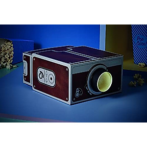 Luckies of London | Portable Smart Phone Projector | Projector Screen for Cell Phone | Bedroom Accessories & Wireless Tech Gadgets | Mobile Phone Accessories / Movie Night Supplies | Brown