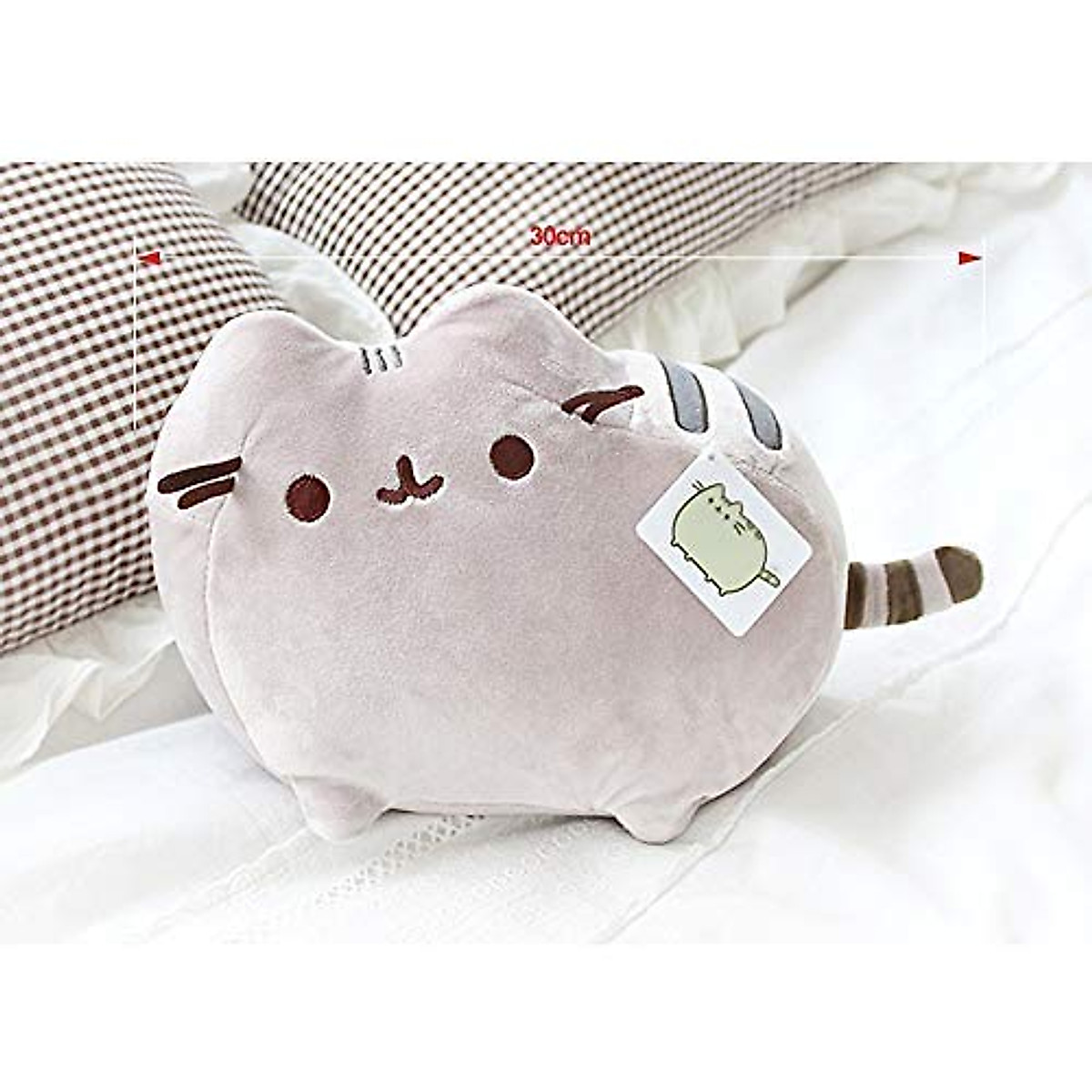 GUND Pusheen The Cat Classic Pose Plush, Kawaii Plush Cat Stuffed Animal for Ages 8 and Up, Gray, 12”