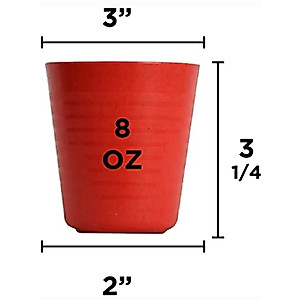 Klickpick Home Set Of 20 Kids Wheat Straw Fiber cups 8 Oz Children Drinking Cups Reusable Tumblers Dishwasher Safe - BPA-Free Cups for Kids & Toddlers Bright Colored - Unbreakable Toddler Cups