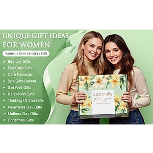 Birthday Gifts for Women Self Care Gifts, Vanilla Coconut Relaxing Spa Gifts Basket Bath Set Get Well Gifts Care Package Mothers Day Gifts for Mom Her Women Sister Friend Wife Grandma w/ Blanket