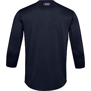 Under Armour Men's IsoChill 3/4 Sleeve Shirt, (410) Midnight Navy / / Baseball Gray, X-Large