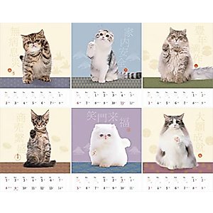 カレンダー2023 開運まねき猫 (月めくり/壁掛け) (ヤマケイカレンダー2023)