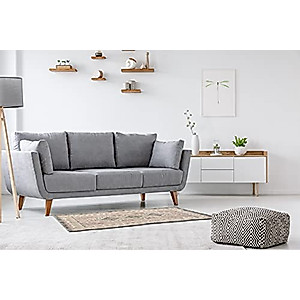 French Connection – Stonewash Rug | Cherokee Strawberry Style | Modern Boho Home Décor | Rectangle Accent Area Rug | 100% Cotton | Measures 2'4 x 4 | Blush