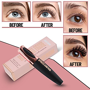 Secret Xpress Control 4D Silk Fiber Lash Mascara, Lengthening and Thick, Volume, Long Lasting, Smudge-Proof, All Day Full, Long, Thick, Smudge-Proof Eyelashes