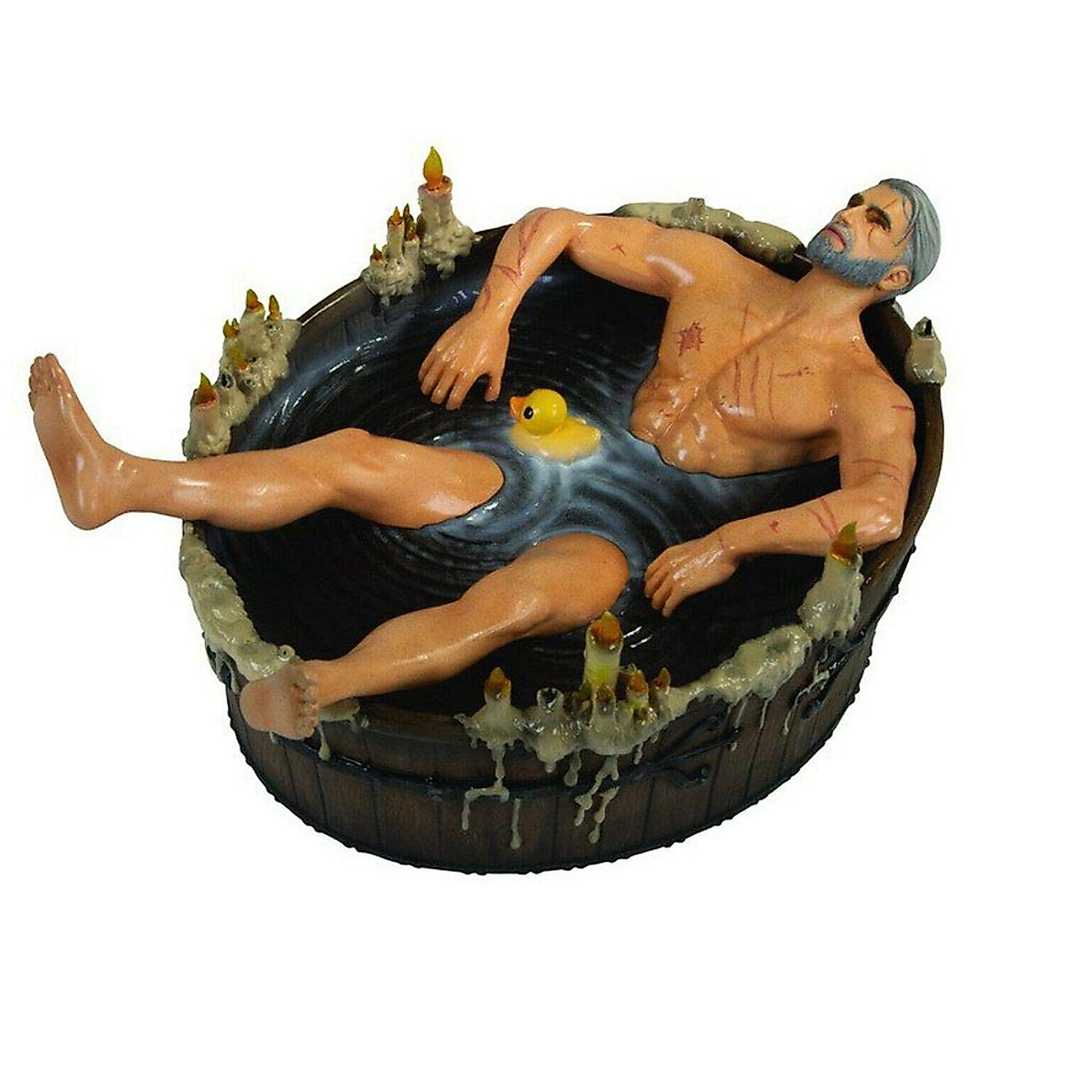 Dark Horse Deluxe The Witcher III: The Wild Hunt: Geralt in Bath Polyresin Statuette Brown
