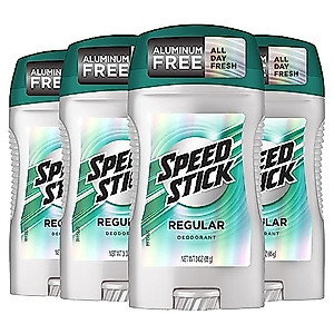 Speed Stick Men's Deodorant, Regular, 3 Ounce, 4 Pack