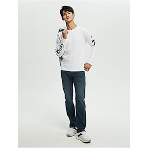 Calvin Klein Men's Straight High Stretch Jeans, Avedon Dark, 36x34