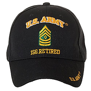 Officially Licensed US Army Retired Baseball Cap - Multiple Ranks Available! (First Sergeant)