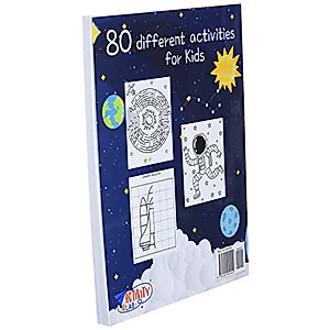 Space Coloring and Activity Book for Kids Ages 4-8: Coloring, Mazes, Dot to Dot, Puzzles and More! (80 Space Illustrations)