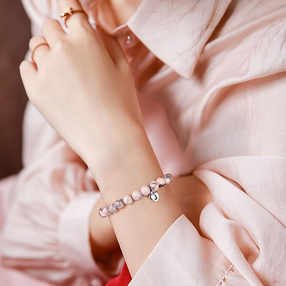 M MOOHAM Christmas Gifts for Friends - C Initial Bracelets for Teen Girl Gifts Friendship Bracelets Christmas Gifts for Teens Birthday Gifts for Friend Christmas Gifts for Girls