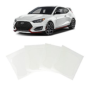 YelloPro Custom Fit Door Handle Cup 3M Scotchgard Anti Scratch Clear Bra Paint Protector Film Cover Self Healing PPF Guard Kit for 2019 2020 2021 2022 Hyundai Veloster Hatchback