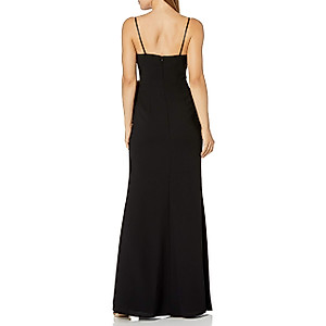 Jill Jill Stuart Women's Two Tone Sequin Side Bow Gown, Black & Rosegold, 12