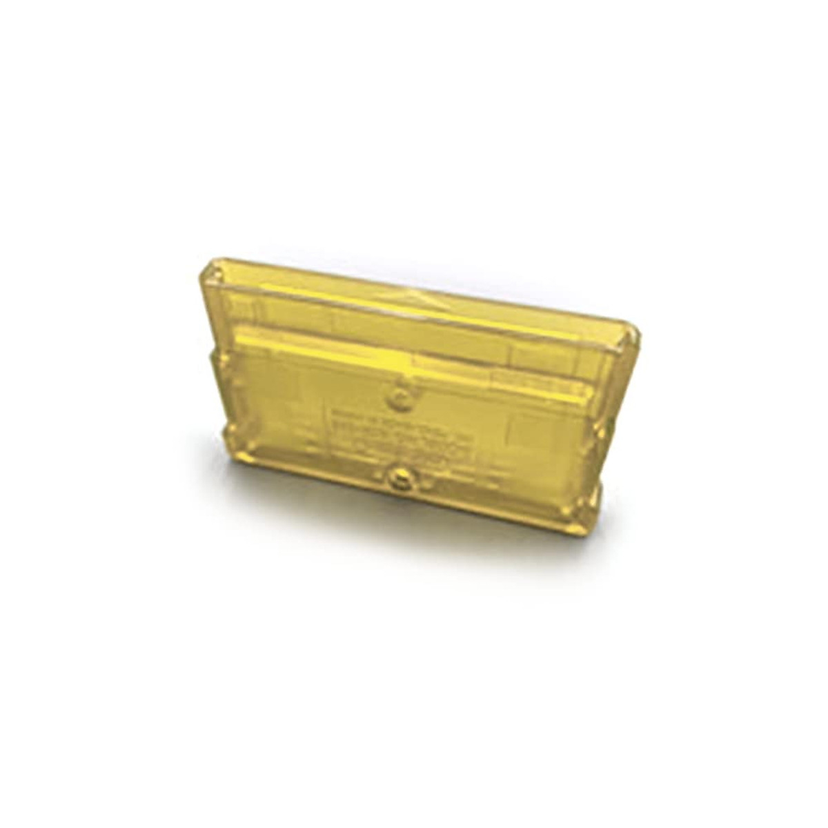 Cowhilan Replacement Clear Full Housing Shell Case Compatible with Gameboy Advance SP GBA SP Console, Send with Game Card Shell, Transparent Yellow