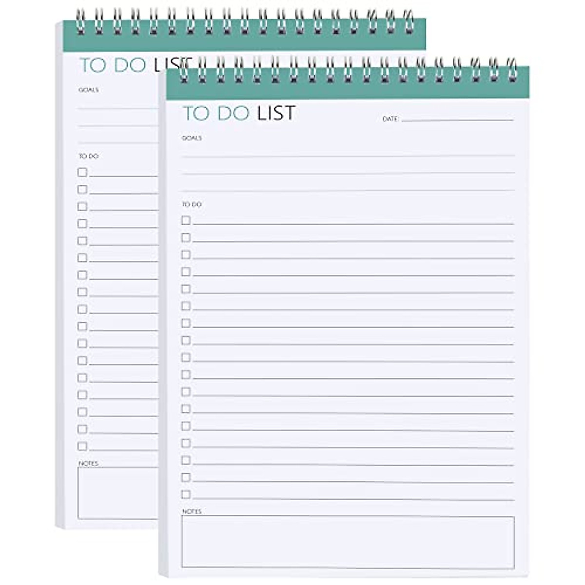 To Do List Notepad Daily Planner Notepad 60 Tear Papers with Checklist, 8 x 11 Inch Work Personal Writing Pad. 2 -pack